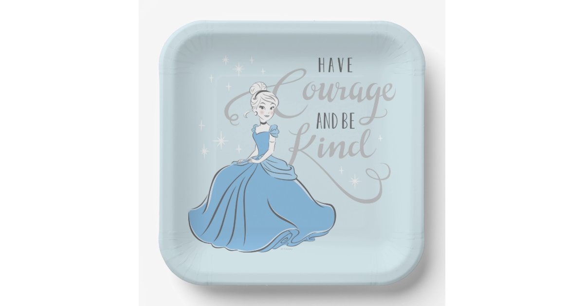 Cinderella | Have Courage 3 Paper Plates | Zazzle