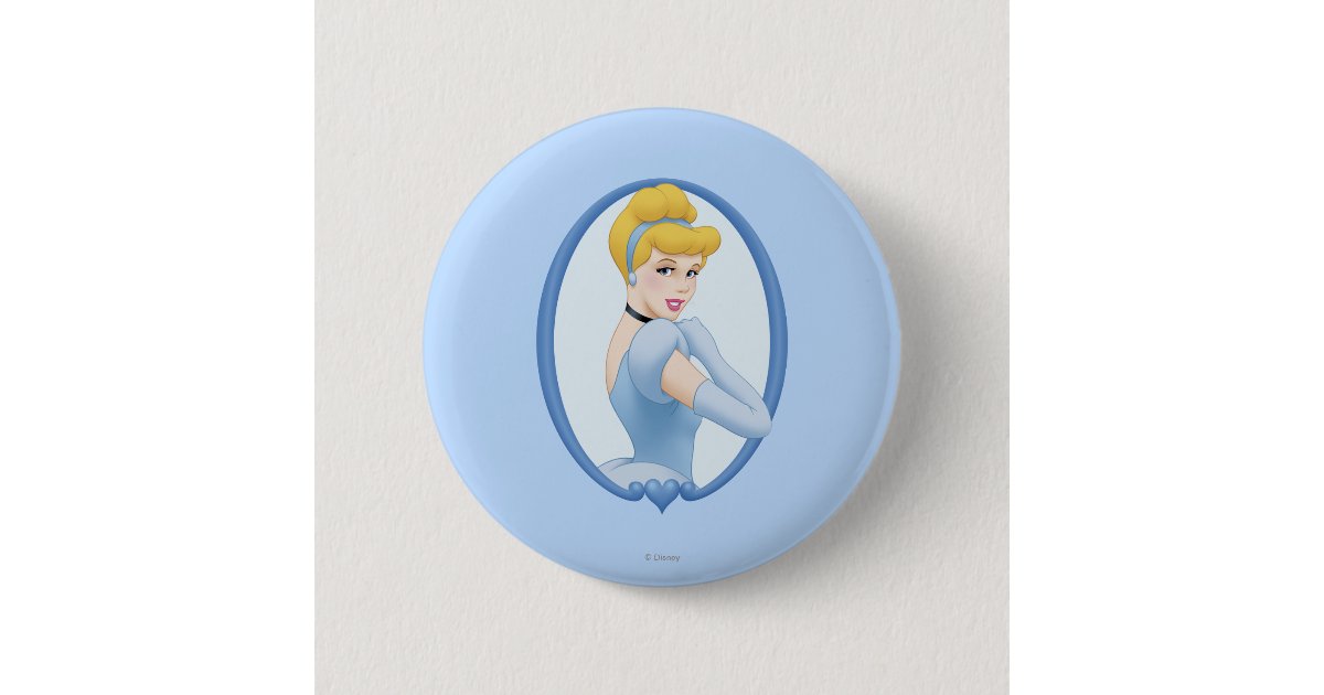 Cinderella in Frame Pinback Button | Zazzle