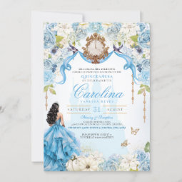 Cinderella Light Blue Royal Princess Quinceañera Invitation | Zazzle