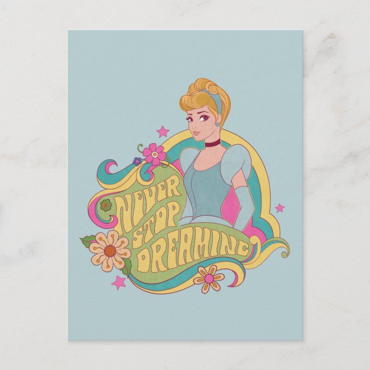 Cinderella | Never Stop Dreaming Postcard | Zazzle