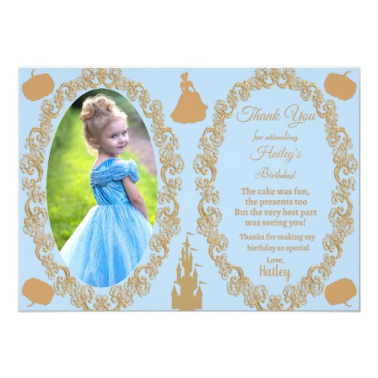 Cinderella Photo Thank You Card | Zazzle.com