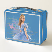 Cinderella Photo With Letter Metal Lunch Box | Zazzle