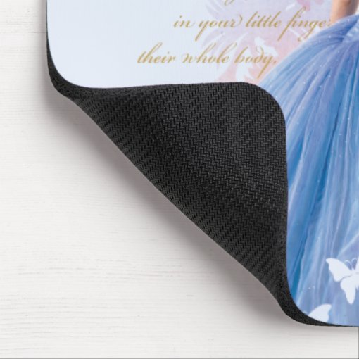 Cinderella Photo With Letter Mouse Pad | Zazzle