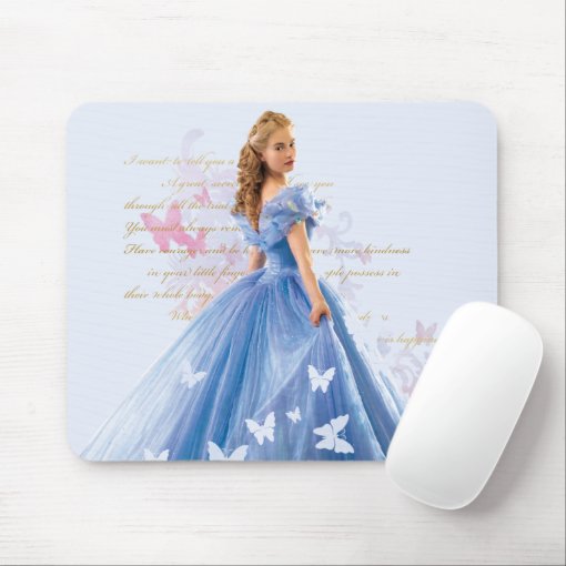 Cinderella Photo With Letter Mouse Pad | Zazzle