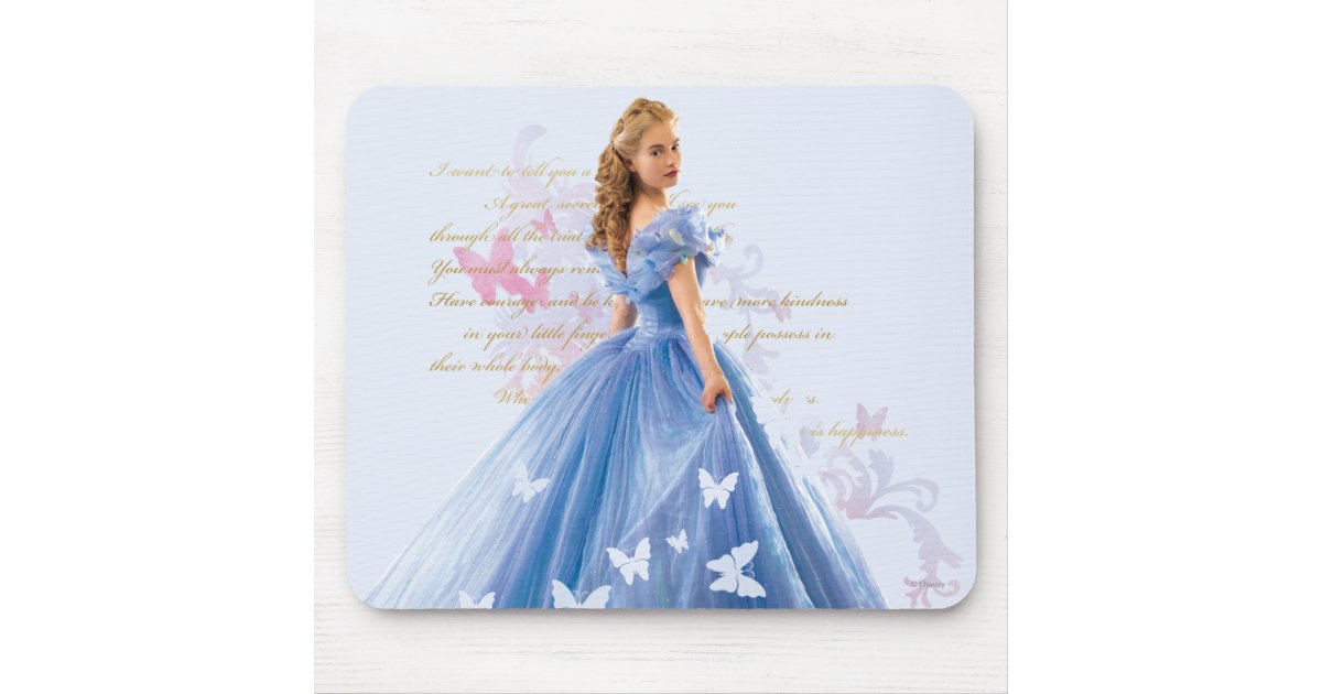 Cinderella Photo With Letter Mouse Pad | Zazzle