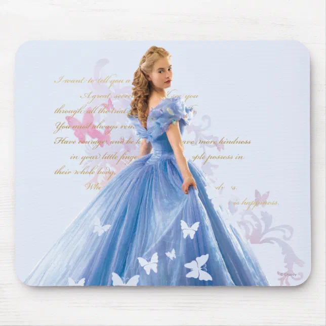 Cinderella Photo With Letter Mouse Pad | Zazzle