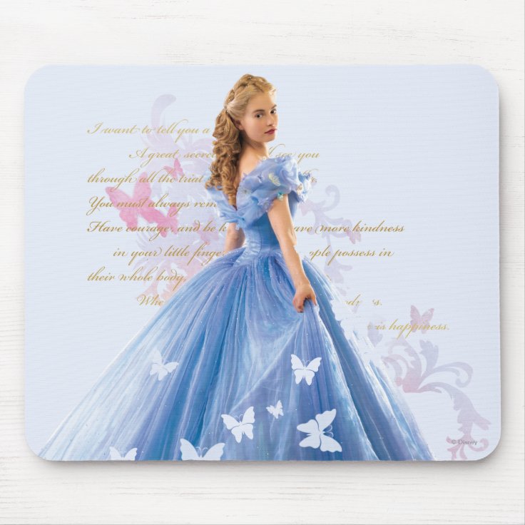Cinderella Photo With Letter Mouse Pad | Zazzle