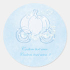 Cinderella Princess Blue Gold Carriage Sticker | Zazzle.com