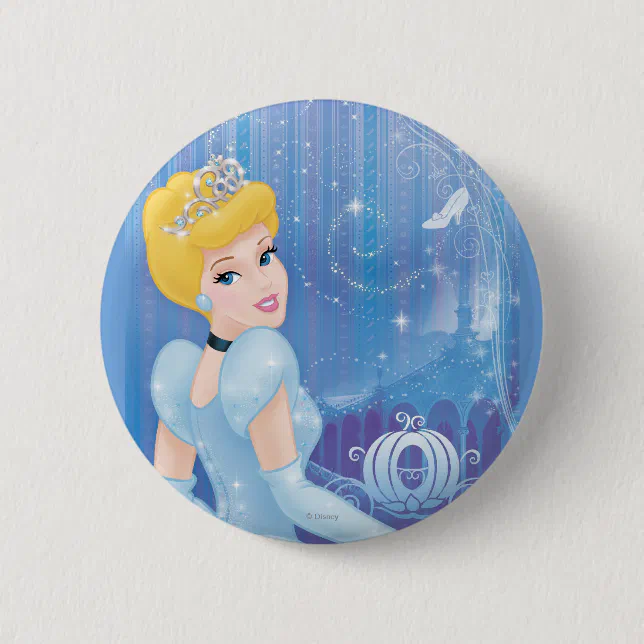 Cinderella Princess Button | Zazzle