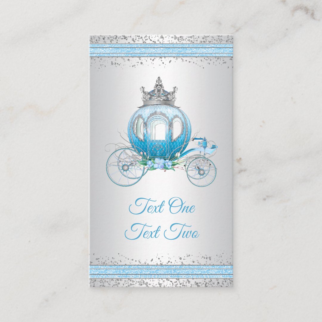 Cinderella Princess Carriage Table Seating Cards | Zazzle