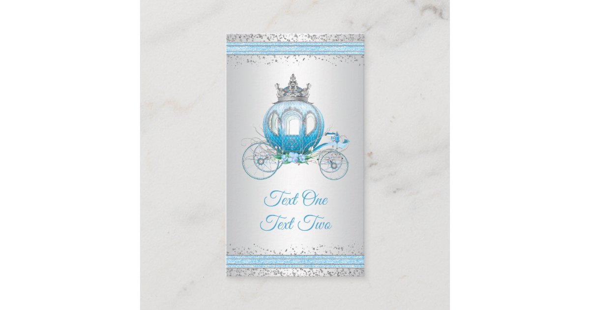 Cinderella Princess Carriage Table Seating Cards | Zazzle