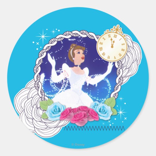 Cinderella - Princess Cinderella Classic Round Sticker | Zazzle.com
