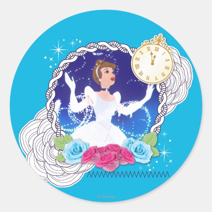 Cinderella - Princess Cinderella Classic Round Sticker | Zazzle