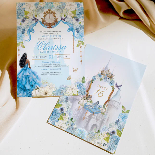 Cinderella Princess Royal Sweet Sixteen Invitation | Zazzle