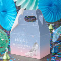 Cinderella Shoe Light Blue and Pink Quinceañera Favor Boxes | Zazzle