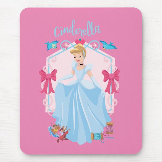 Cinderella With Gus & Rufus Mouse Pad | Zazzle.com
