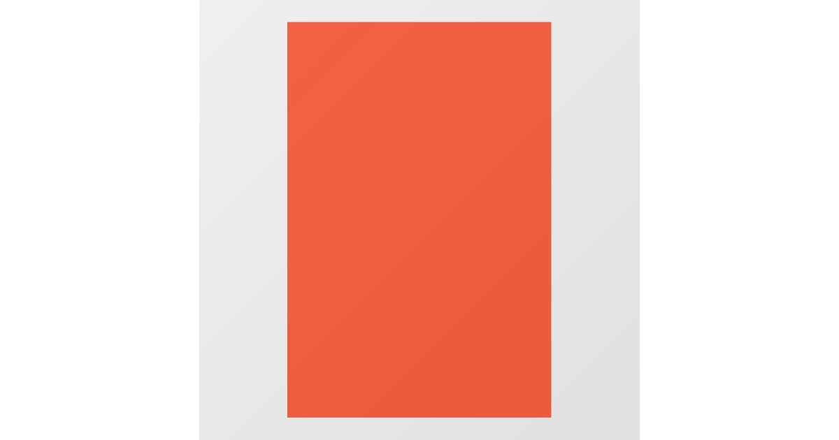 Cinnabar Solid Color | Classic | Elegant Floor Decals | Zazzle