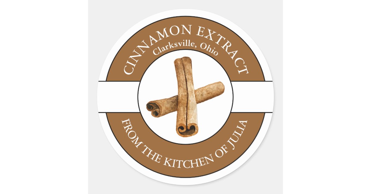 Cinnamon Extract Label | Zazzle