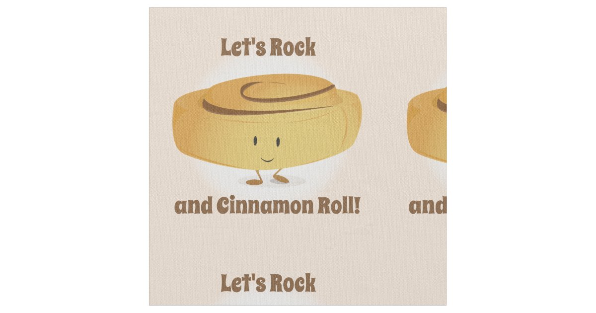 Cinnamon Roll Character | Fabric | Zazzle