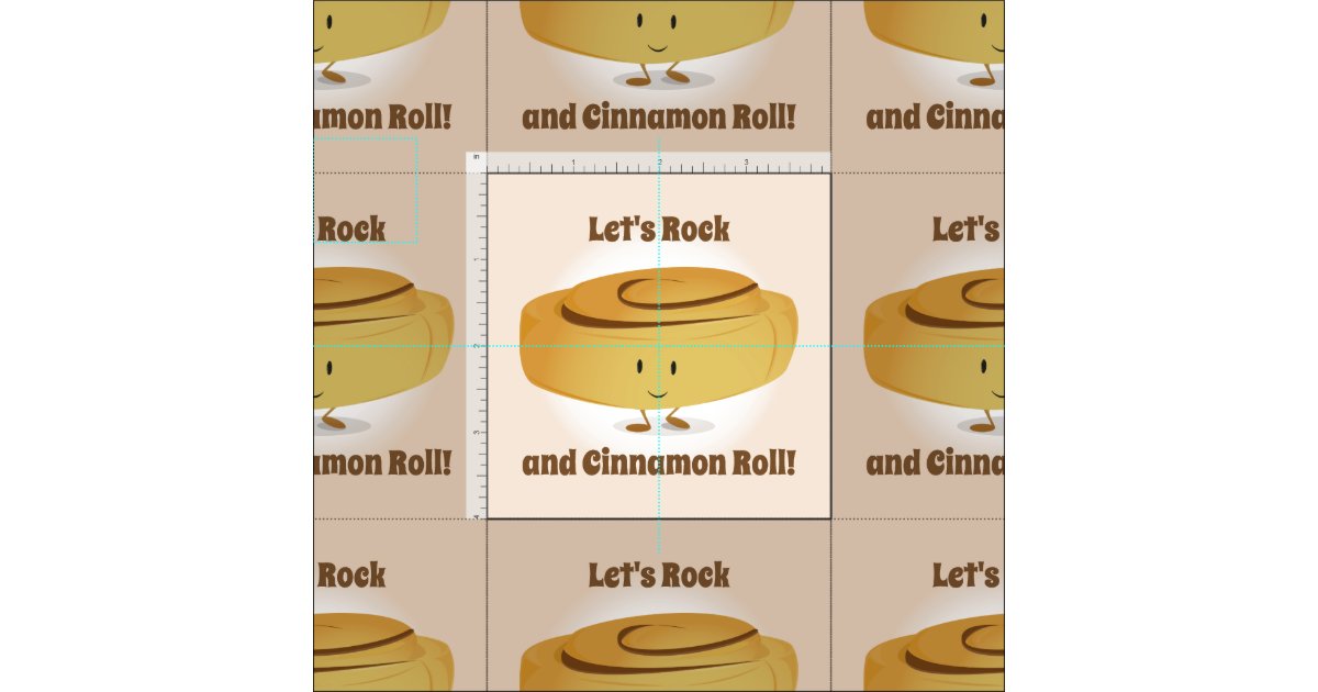 Cinnamon Roll Character | Fabric | Zazzle