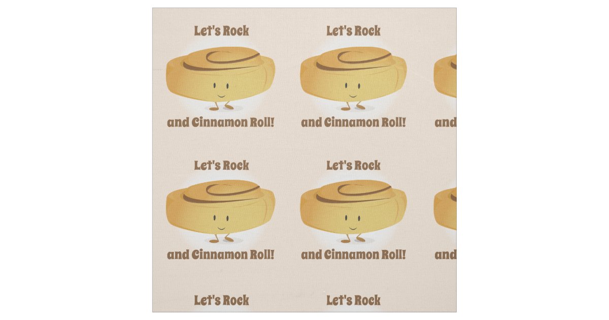 Cinnamon Roll Character | Fabric | Zazzle