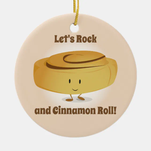 Cinnamon Roll Character | Ornament | Zazzle