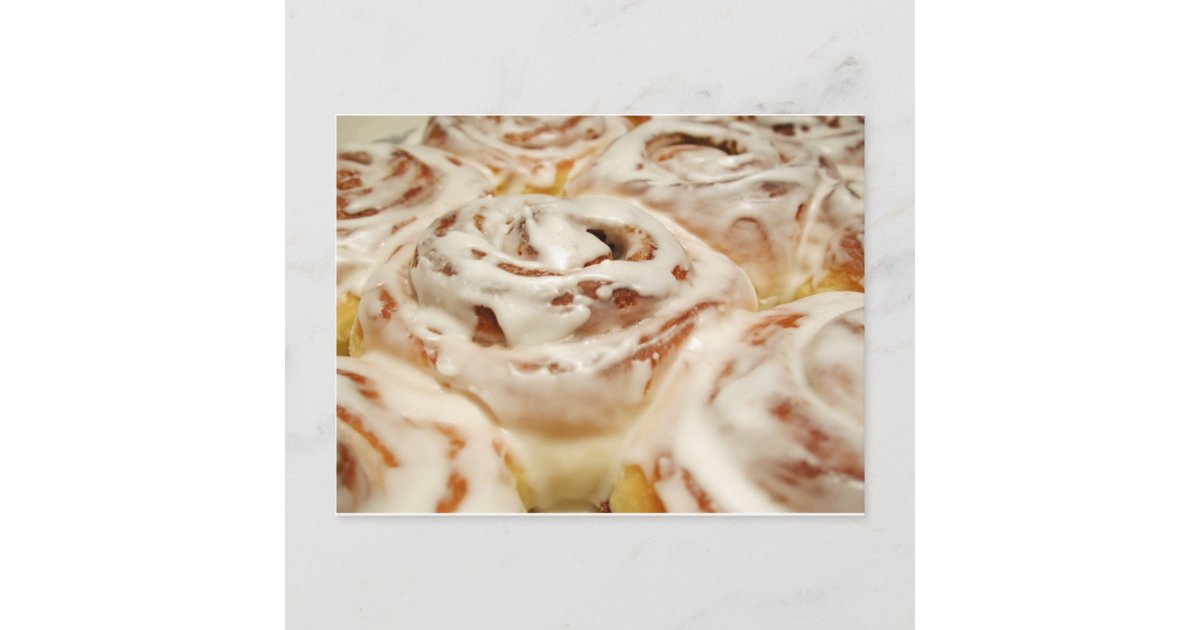 Cinnamon Roll Postcard | Zazzle