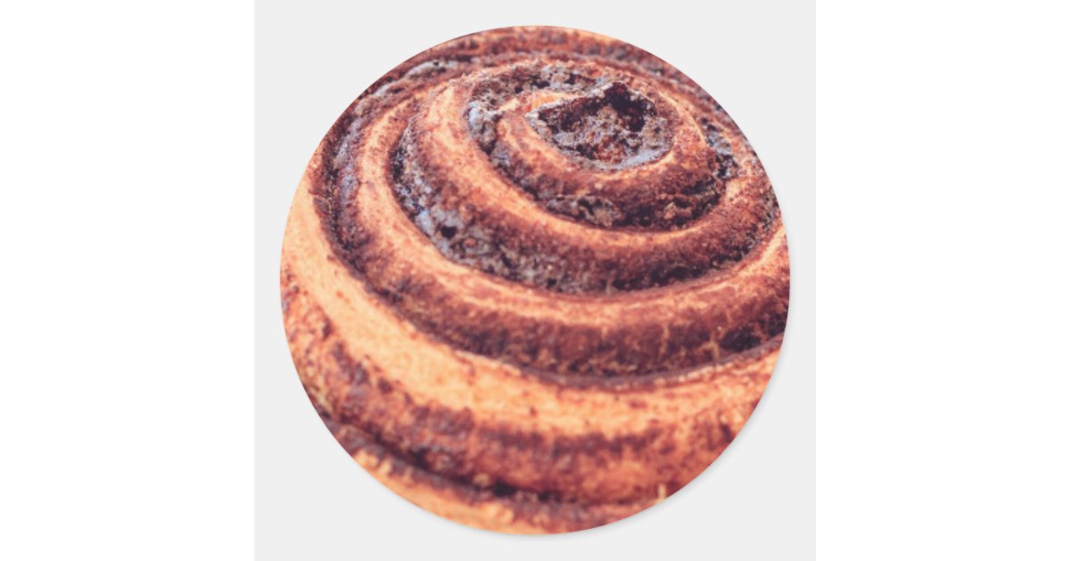 Cinnamon roll sticker | Zazzle