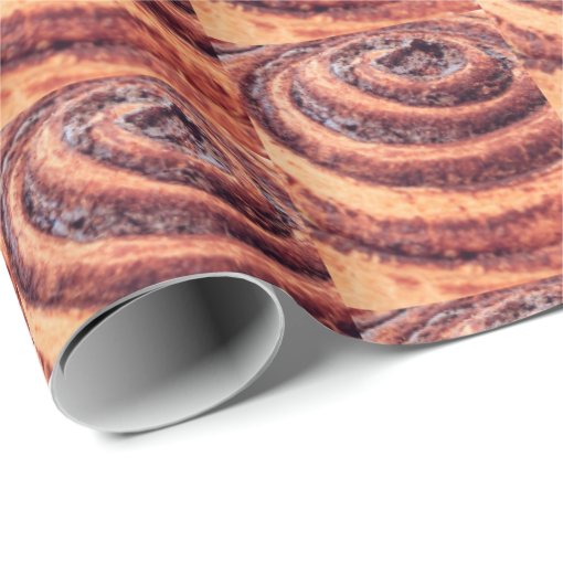 Cinnamon roll wrapping paper | Zazzle
