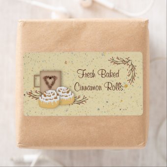 Cinnamon Rolls Label | Zazzle