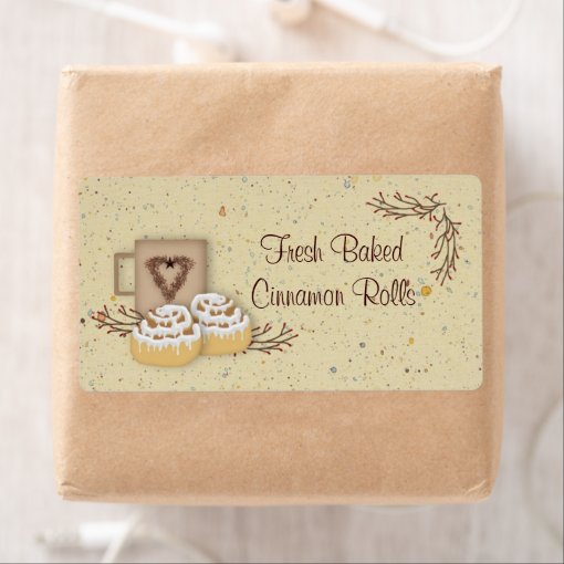 Cinnamon Rolls Label | Zazzle