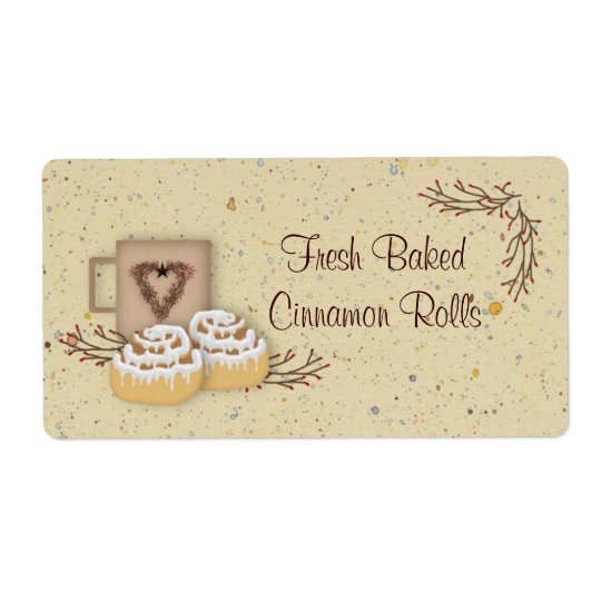 Cinnamon Rolls Label | Zazzle.com