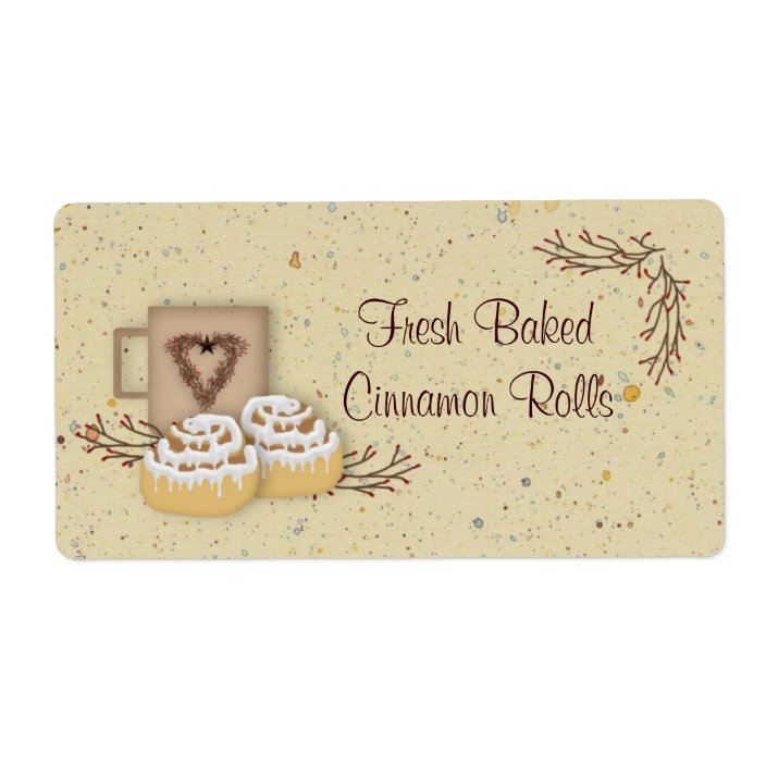 Cinnamon Rolls Label | Zazzle