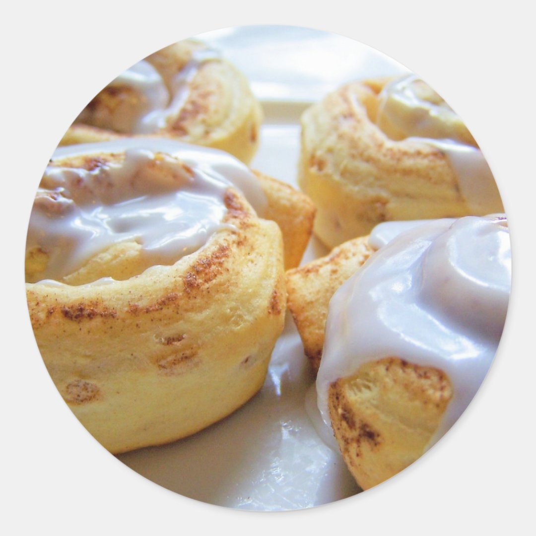 cinnamon rolls stickers | Zazzle