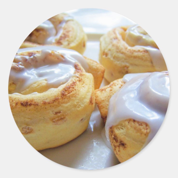 cinnamon rolls stickers | Zazzle