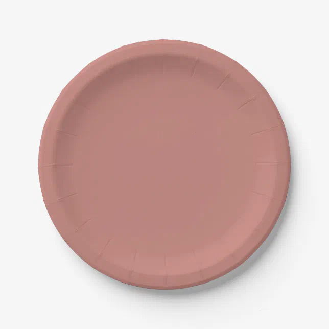 Cinnamon Rose Paper Plates | Zazzle