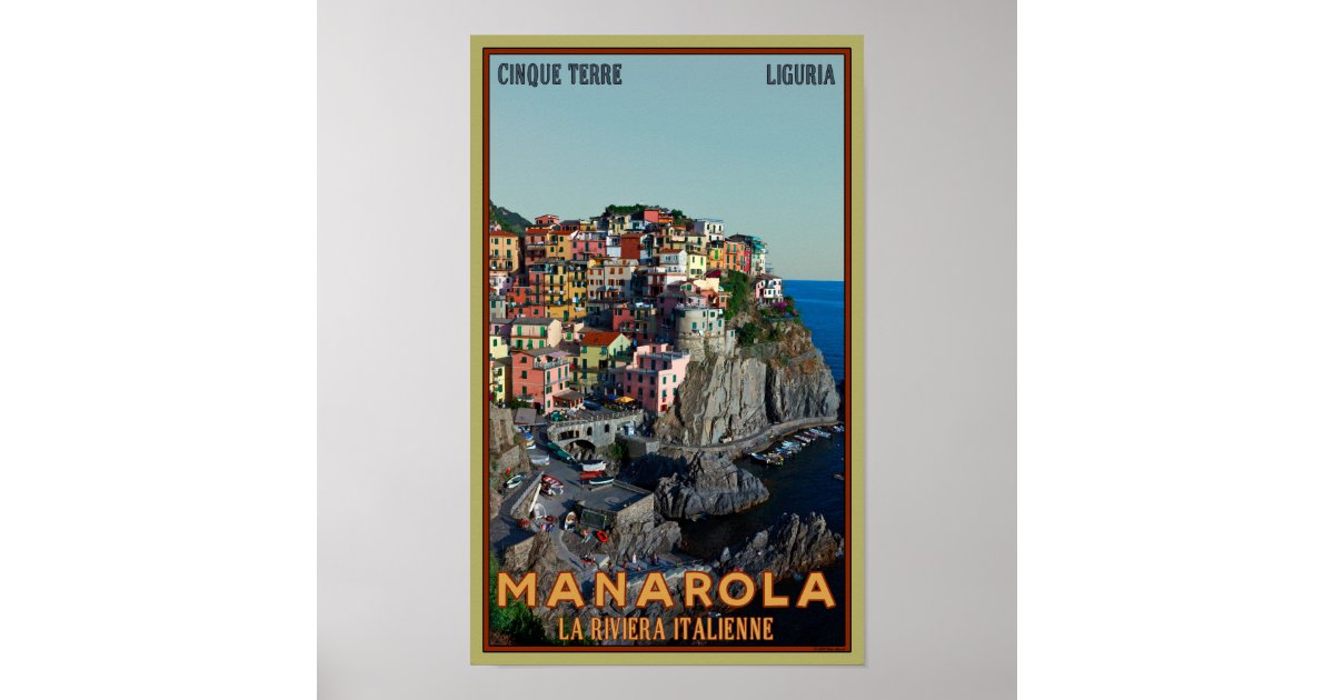 Cinque Terre - Manarola Poster | Zazzle