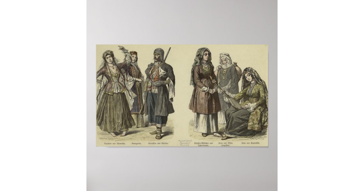 Circassians, Tatars, Turkic people, Zaurnåa Poster | Zazzle