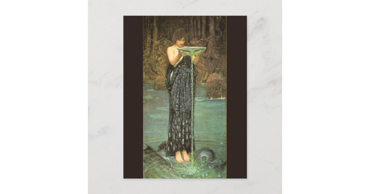 Circe Invidiosa - 1892 by John William Waterhouse Postcard | Zazzle