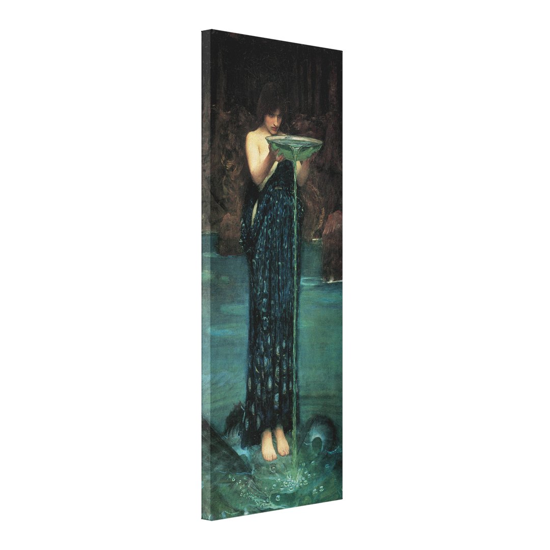 Circe Invidiosa by John William Waterhouse Canvas Print | Zazzle