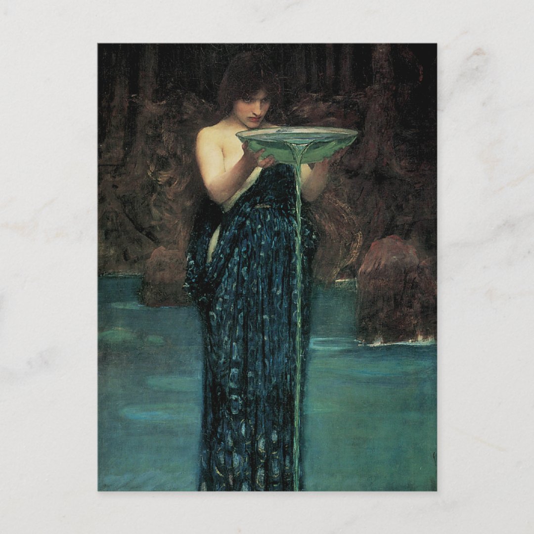 Circe Invidiosa by John William Waterhouse Postcard | Zazzle