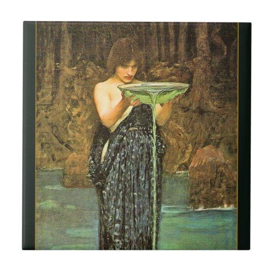 Circe Invidiosa Pre-Raphaelite Ceramic Tile | Zazzle.com