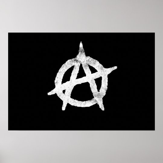 'circle a' anarchy symbol poster | Zazzle.com