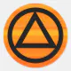 Circle and Triangle Recovery Sobriety Sticker | Zazzle