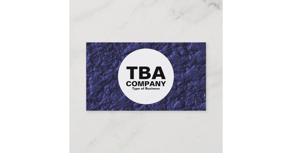 Circle - Coal Business Card | Zazzle