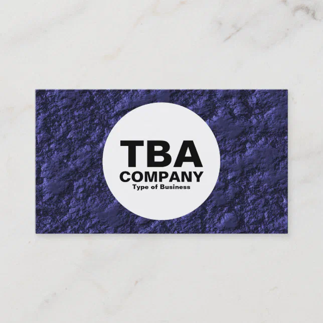 Circle - Coal Business Card | Zazzle