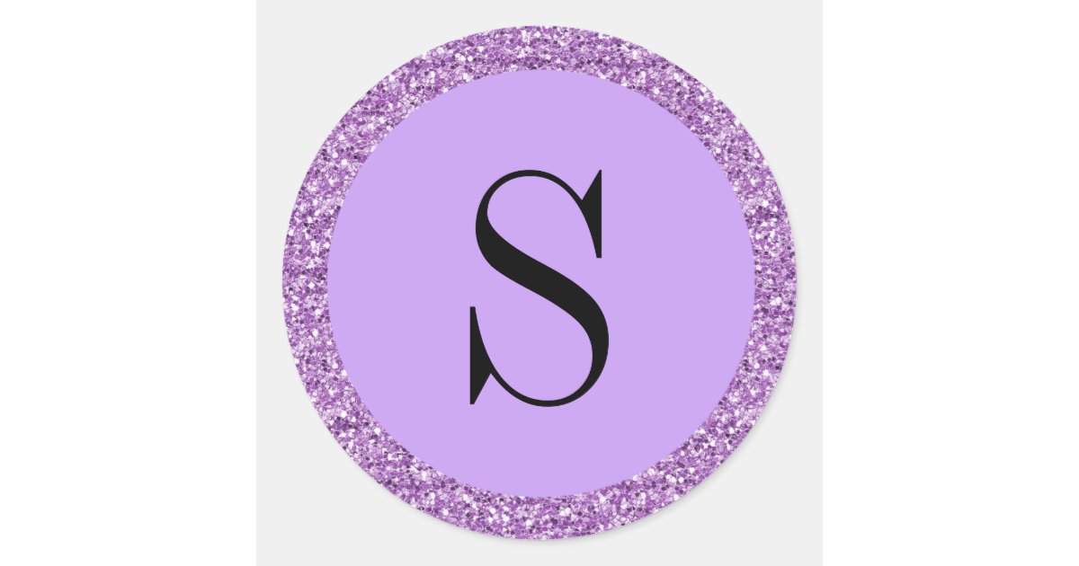 Circle Initial Sticker | Zazzle