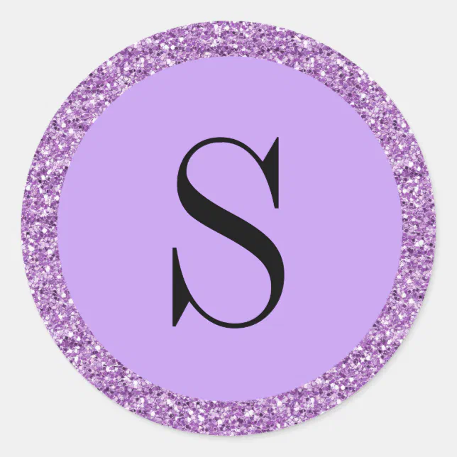 Circle Initial Sticker | Zazzle