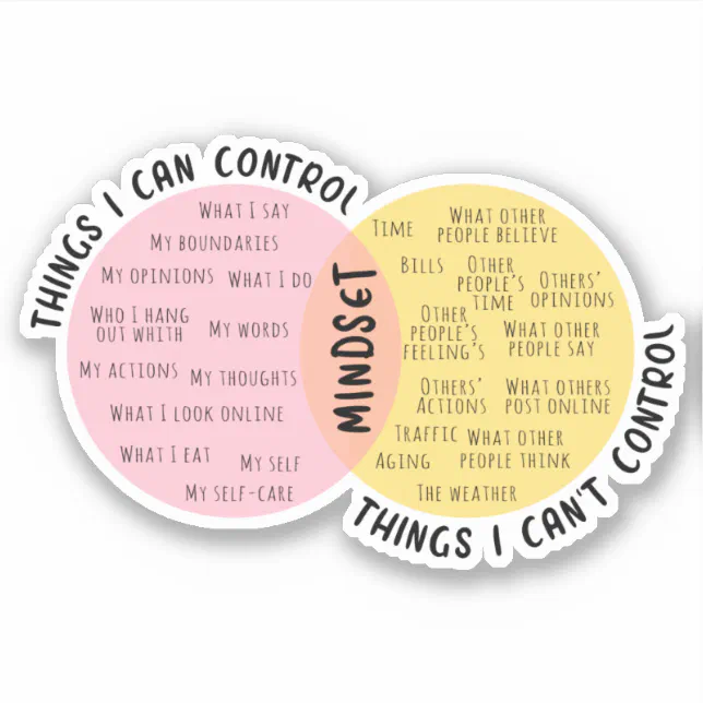 Circle of Control Sticker | Zazzle