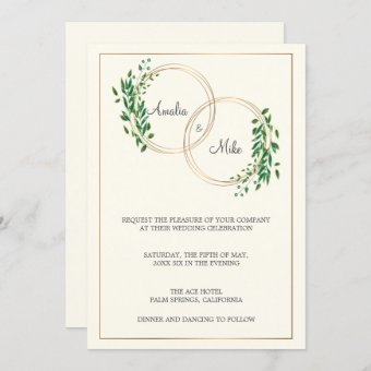 Circle of Love | Wedding Invitation | Zazzle